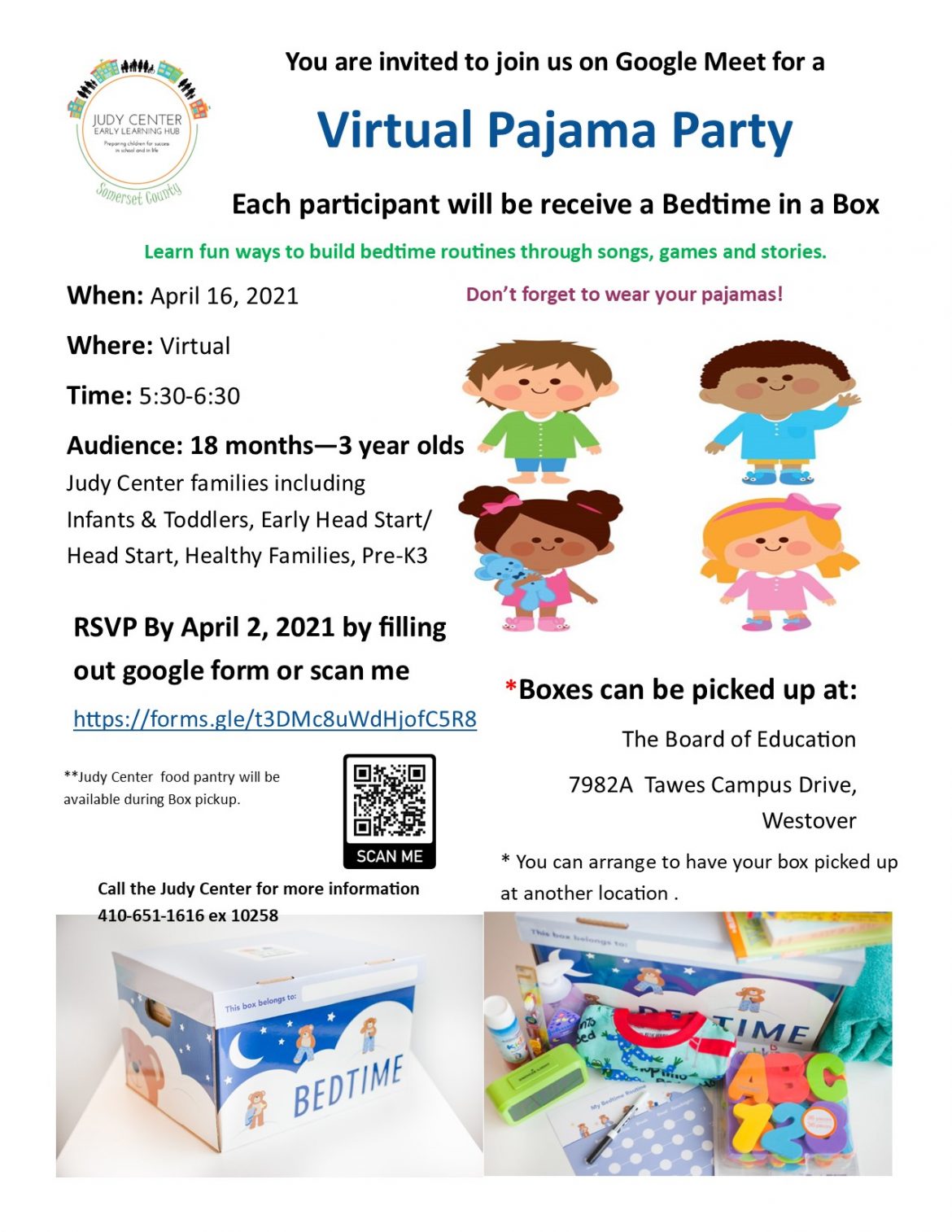 Virtual Pajama Party – Somerset Early Learning Advisory Council (SELAC)